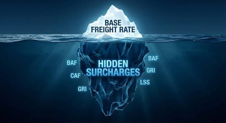 Ocean Freight Surcharges Explained: BAF, CAF, LSS, GRI (2026 List)